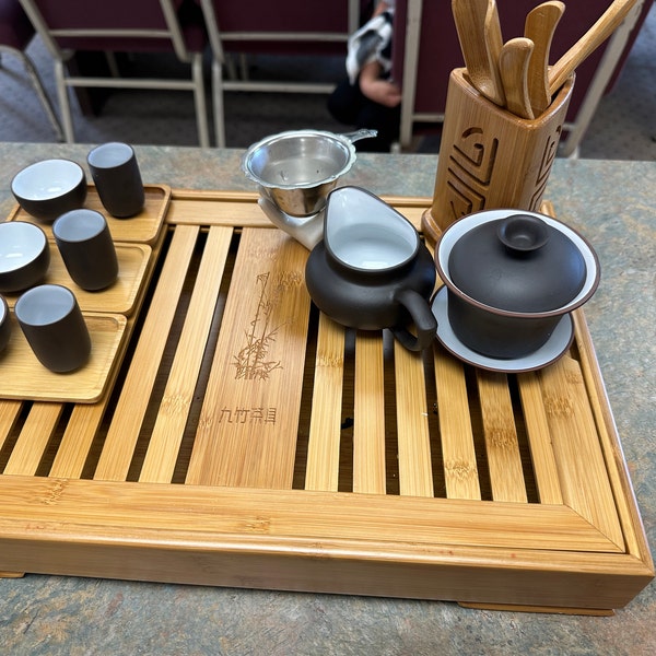 Travel Gong Fu Chinese Tea Set Bird Flower - Etsy