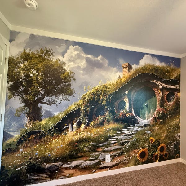 Lord of the Rings Wall Mural Wallpaper Peel and Stick Nursery, Fantasy ...