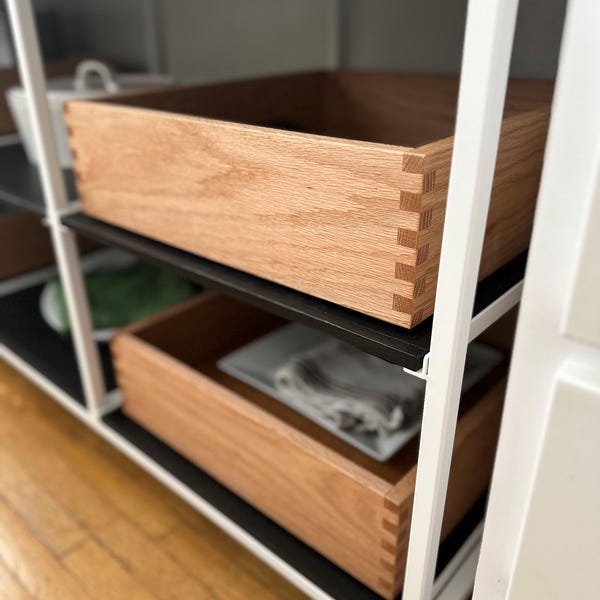 Custom Wood Drawer Box: Kitchen Cabinet Replacement, Handmade - Etsy