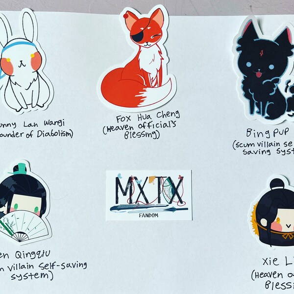 TGCF / HOB / Heaven Official's Blessing MXTX Chibi Fengqing Stickers - Etsy