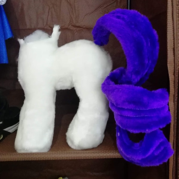 Pony Mane and Tail Plushie Hair Sewing Patterns 6 Pack for Minky Plush ...