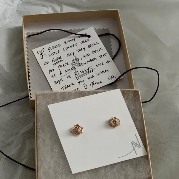 Hope Stud Earrings // Minimalist // Geometric // Modern // Delicate ...