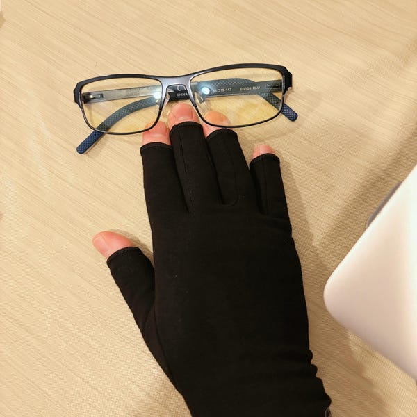 Classic Black Compression Gloves for Arthritis, Hand Pain, Hand Therapy ...