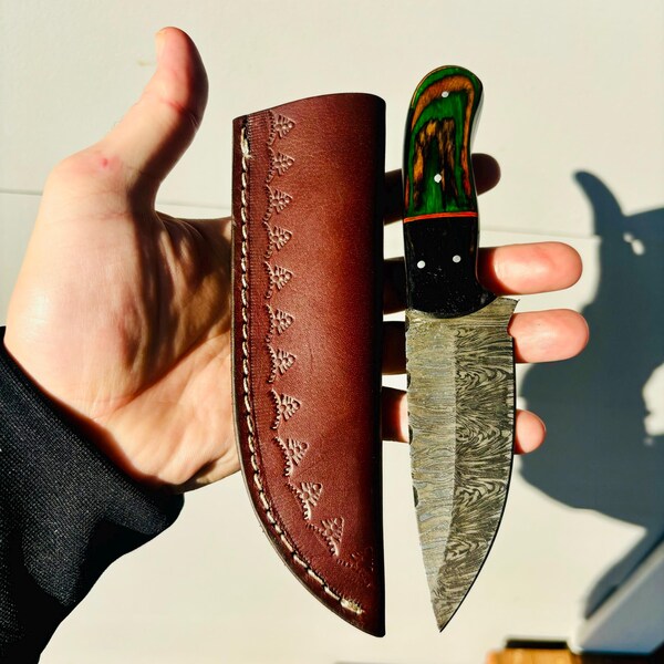 Custom Hand Forged D2 Steel Hunting KNIFE W/ Beautiful Handle - Etsy