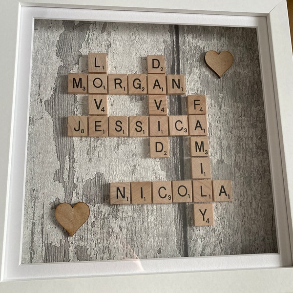 Personalised Scrabble Picture Frames , Scrabble Frame , Personalised ...