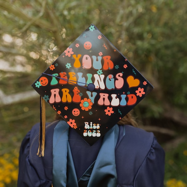 Mental Health Matters Graduation Cap Topper, Customized Psychology Cap ...