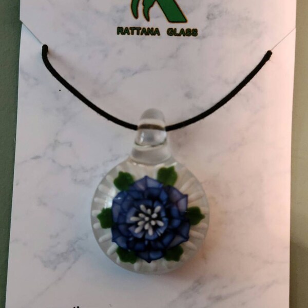Reticello Glass Pendants Blown Glass Pendant Blown Glass Necklace - Etsy