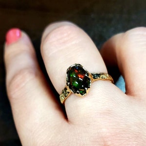 REEF: 10k Yellow Gold Ceylon Cornflower Blue Lab Sapphire Emerald Cut ...