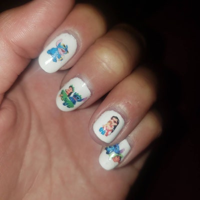 64 Lilo and Stitch Nail Decals A1218 - Etsy