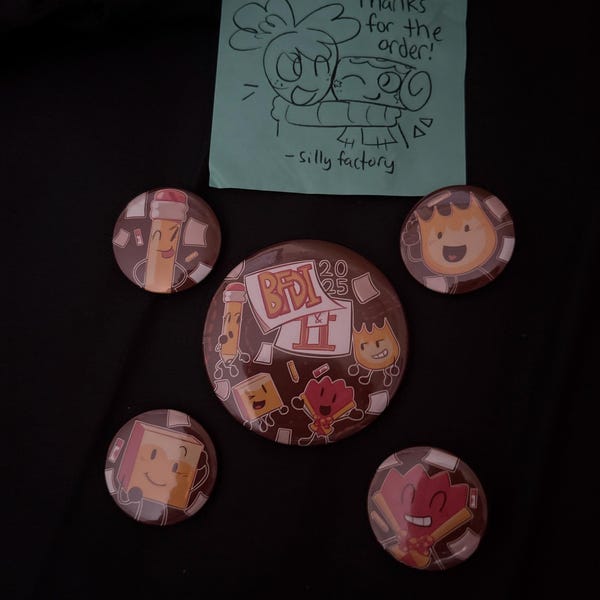 BFDI X II 2025 PIN Set - Etsy