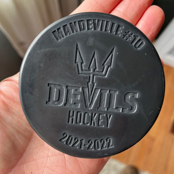 Custom Engraved Hockey Puck, Year End Player Coach Gift, Team Logo ...