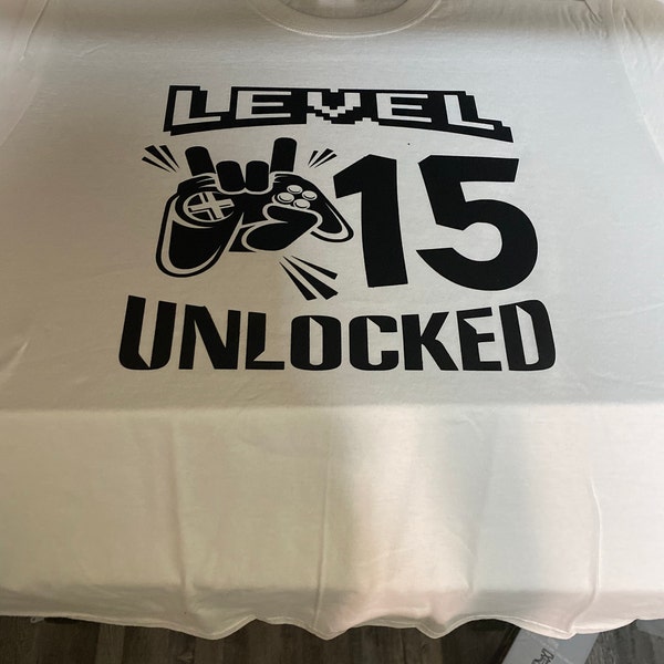 Level 15 Unlocked SVG Cut or Print Diyart 15th Fifteenth Video Game ...