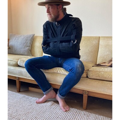 Black Straitjacket Costume Fully Functional Straitjacket With Sides ...