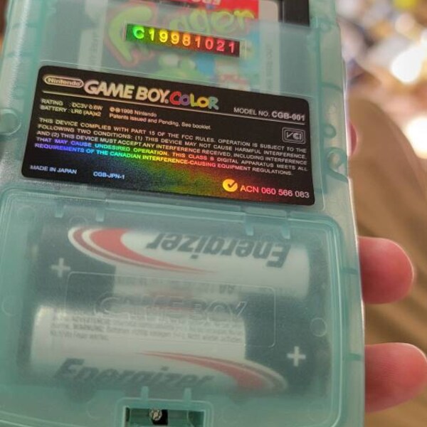 Gameboy Color GBC Holographic Back Sticker Set - Etsy