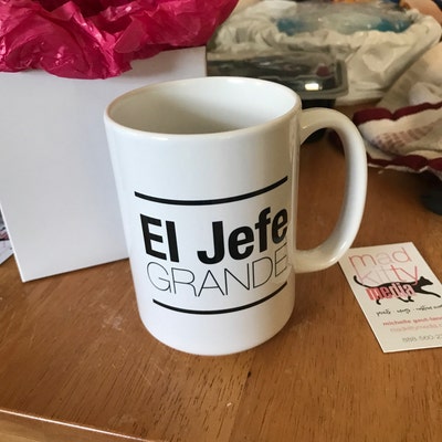 El Jefe Grande Mug / Boss Gift / Spanish Mug / Spanish Boss Gift / Gift ...