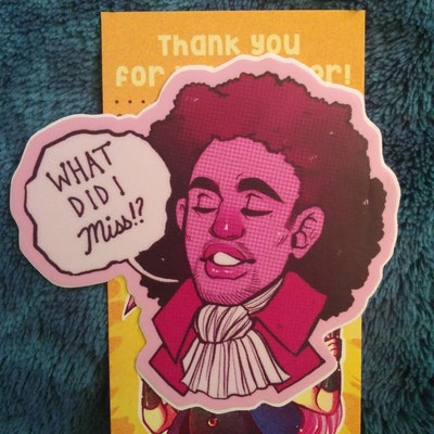 Hamilton Musical Thomas Jefferson 3 Holo Vinyl Sticker - Etsy