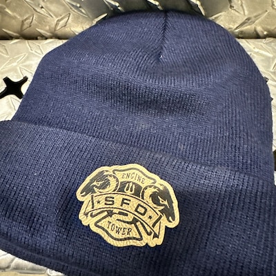 Custom Leather Patch Knit Beanie Design Your Own Personalized Beanie With Company Logo Unisex ...