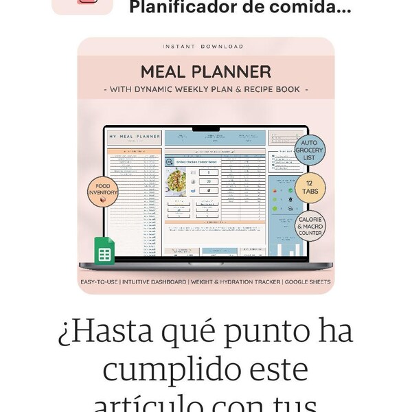 Weekly Meal Planner | Transform Your Cooking | Water Tracker | Weight ...