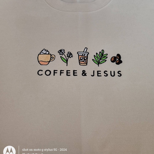 Coffee & God Embroidery File - Coffee Lover Embroidery - Religious ...