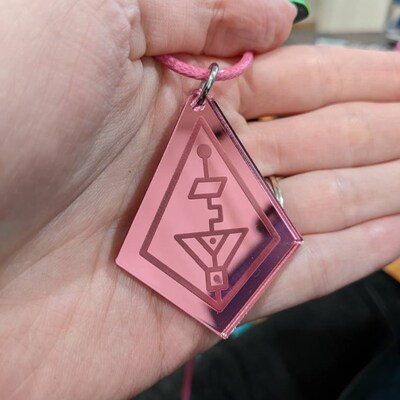 First Ones luvd Emblem Laser Cut Acrylic Necklace Inspired by Entrapda ...