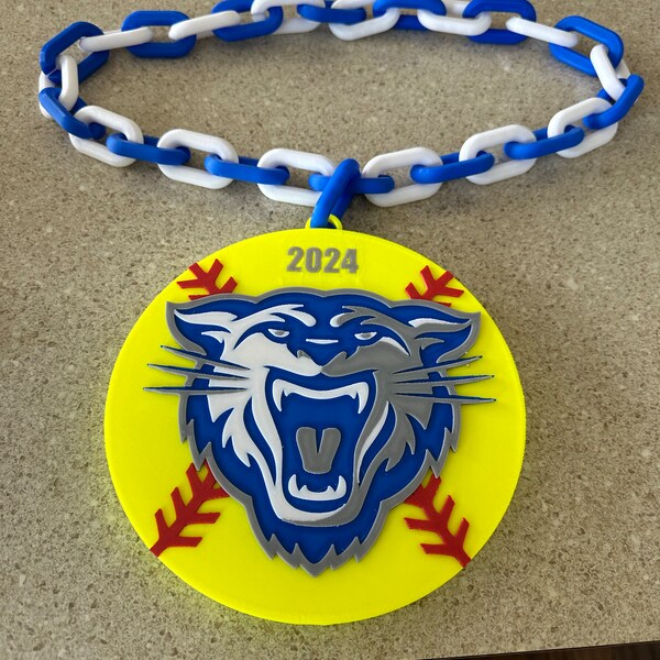 Custom 3D Printed Turnover Oversized Sports Chains MVP Player of the ...