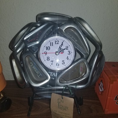 Golf Club Clock Made From Recycled Golf Irons BEST SELLER - Etsy