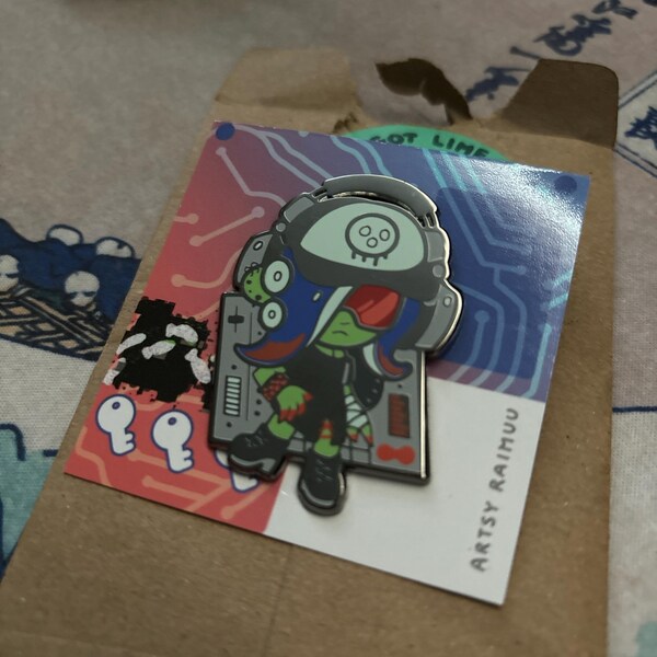 Splatoon Spir3 of Ord3r Dedf1sh Pearl Marina off the Hook Black Nickel ...