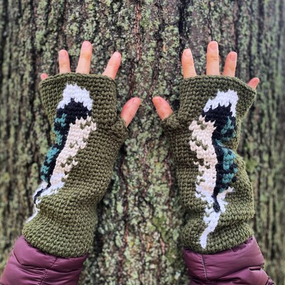 The Forest Fair Isle Stocking Crochet Pattern - Etsy