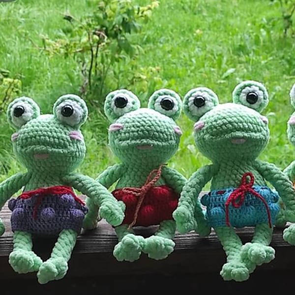 Crochet Pattern Frog / Frog Toy Pattern / Amigurumi PDF / Instant ...