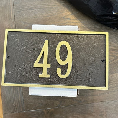 Personalized Rectangular Metal Address Plaques. Four Colors Available ...