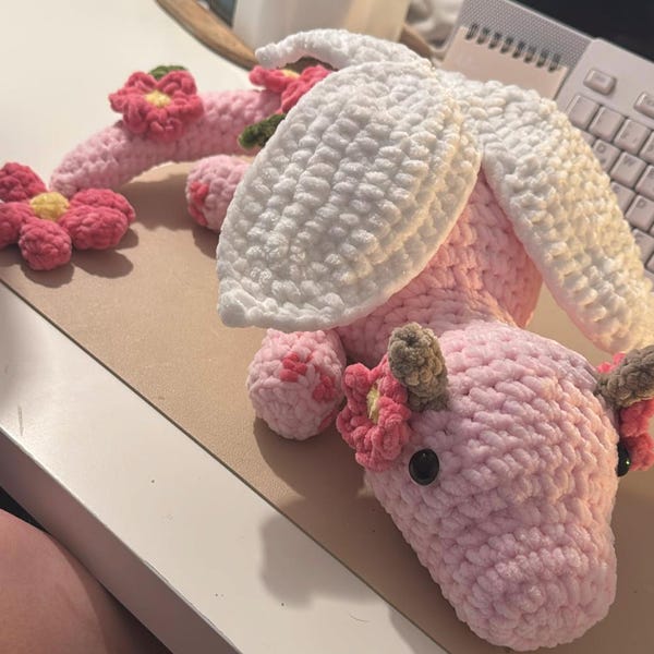 Flower Dragon Crochet Pattern, Amigurumi Crochet Pattern, Crochet ...