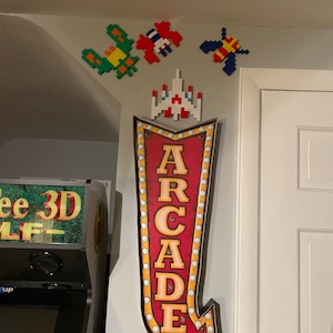 3D Printed Retro Arcade Game Characters Wall Decor - Etsy