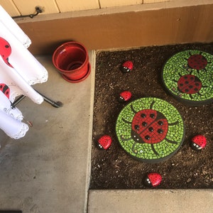 12 Ladybug Mosaic Garden Stepping Stone - Etsy