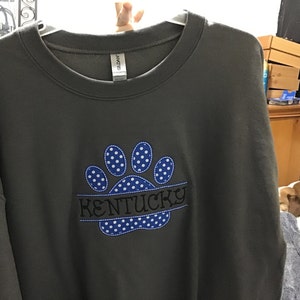 Split Paw Wildcats 1/4 Zip Sparkly Pullover Kentucky Fall | Etsy