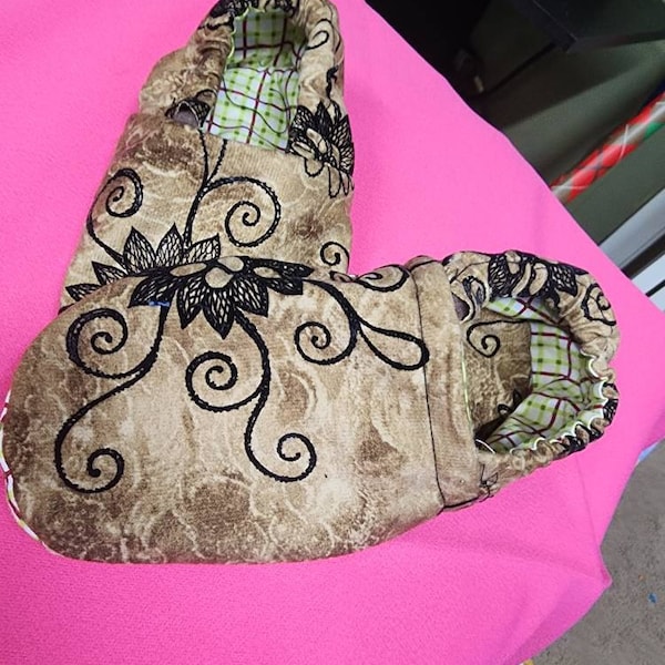 Adult Sizes SHOE Slipper Sewing Pattern and Tutorial 7 Sizes - Etsy