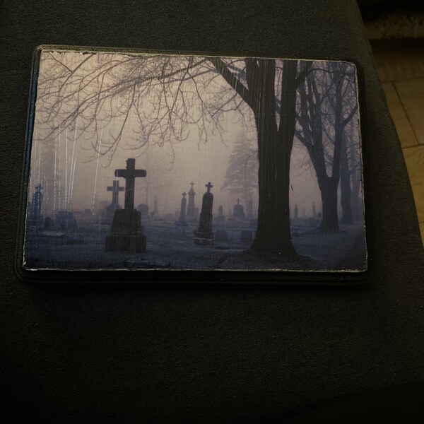 Cemetery Plaque, Gothic Wall Decor, Gothic Home Decor, Halloween Decor ...