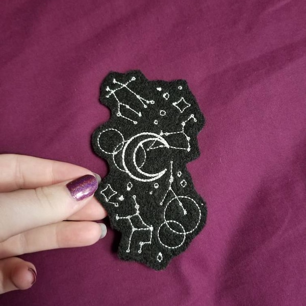 Constellations Vintage Celestial Iron on Embroidery Patch Mtcoffinz ...
