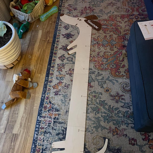 Growth Chart Board, Giraffe Growth Chart Engraved Wood Ruler, Boys Room ...