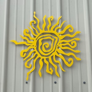 Hippie Fun Wacky Sun THE ORIGINAL Unique Metal Sun Garden Wall Outdoor ...