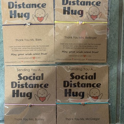 Social Distance Hug Quarantine Bracelet Quarantine Gift Social ...