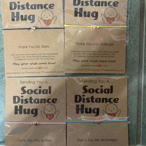 Social Distance Hug Quarantine Bracelet Quarantine Gift Social ...