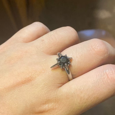 North Star Ring,stainless Steel Star Ring , Gothic Jewelry, Punk ...