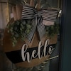 Hello Door Sign, Front Door Sign, Hello Door Hanger, Hello Door Sign ...