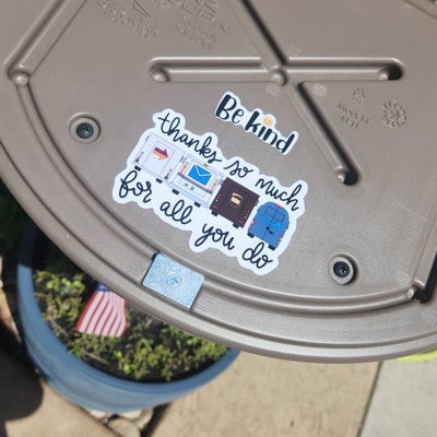 Thank You Mailbox Decal-new, Mailman Sticker, Mailman Gift, Mailbox ...