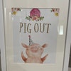 Pig Out Sign Farm Animals Birthday Decorations Barnyard Decor - Etsy