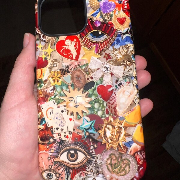 Coconut Girl Collage Aesthetic Phone Case, Ocean Beach Inspired, Summer ...
