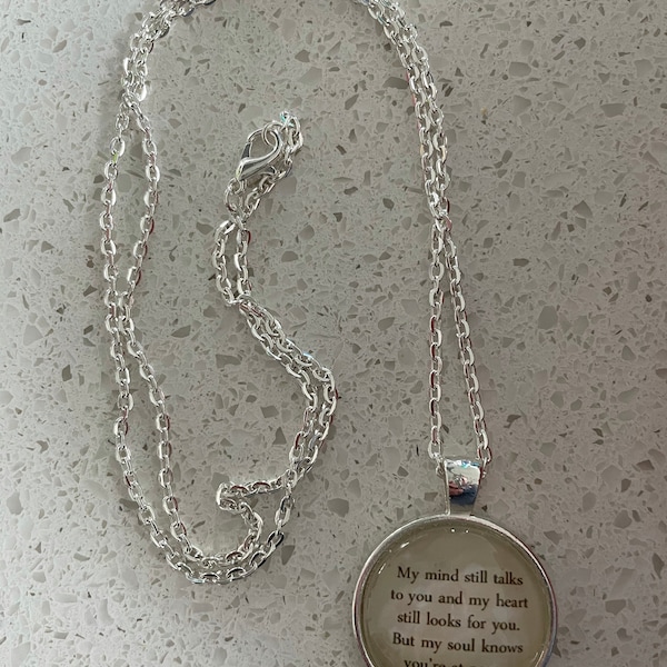 Custom Quote Necklace, Gift for Her, Christmas Gift, Personalized ...