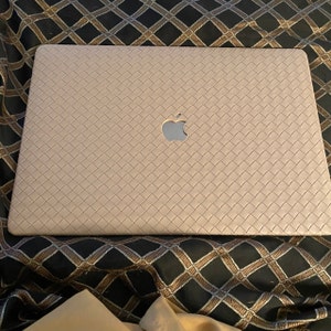 Woven Leather Milky Beige Hard Case Cover for MacBook Air 13 MacBook ...