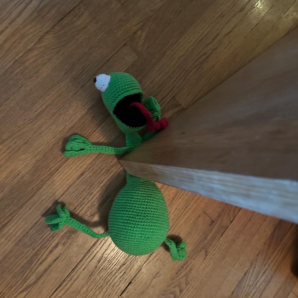 The Original Squashed Frog Door Stopper Amigurumi Instant Download PDF ...