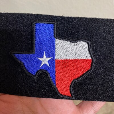 Embroidered PATCH lone Star Texas State Flag With Hook and Loop ...